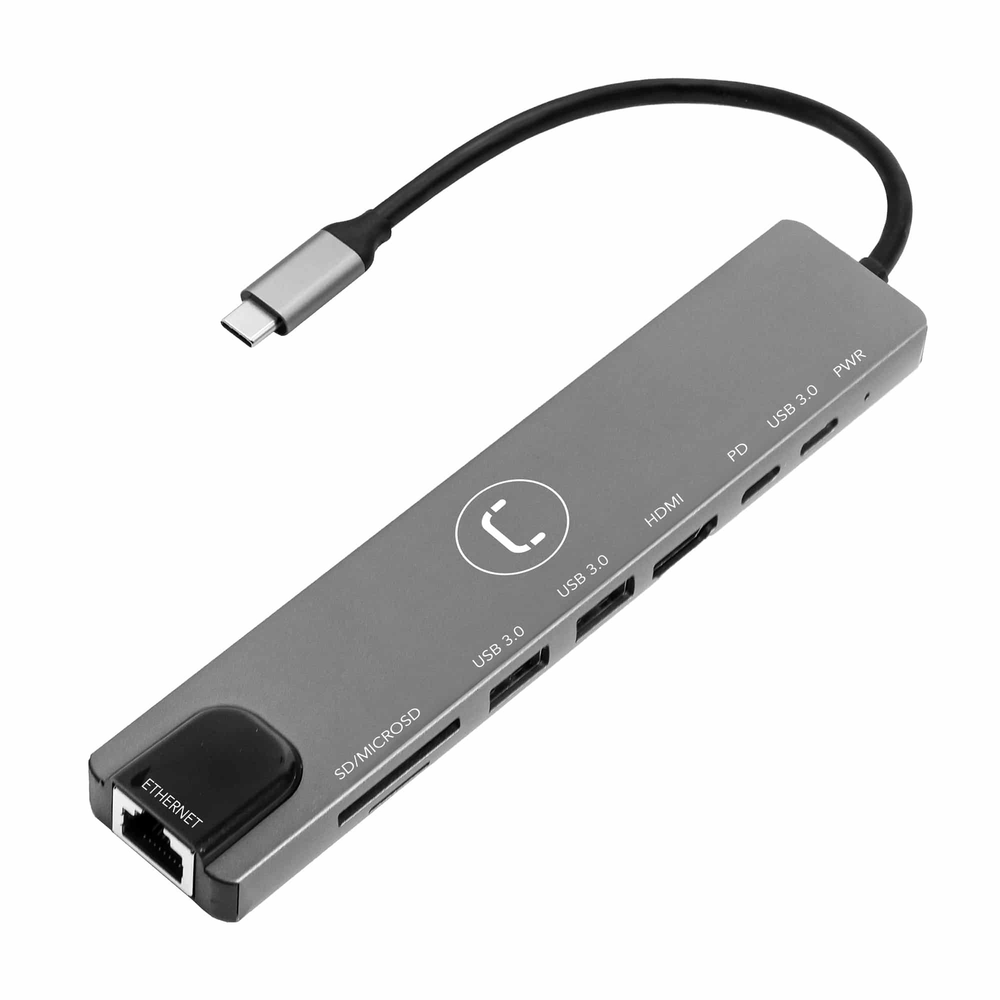 Hub Unno Tipo C 8 En 1 Usb 3 0 Hdmi Ethernet