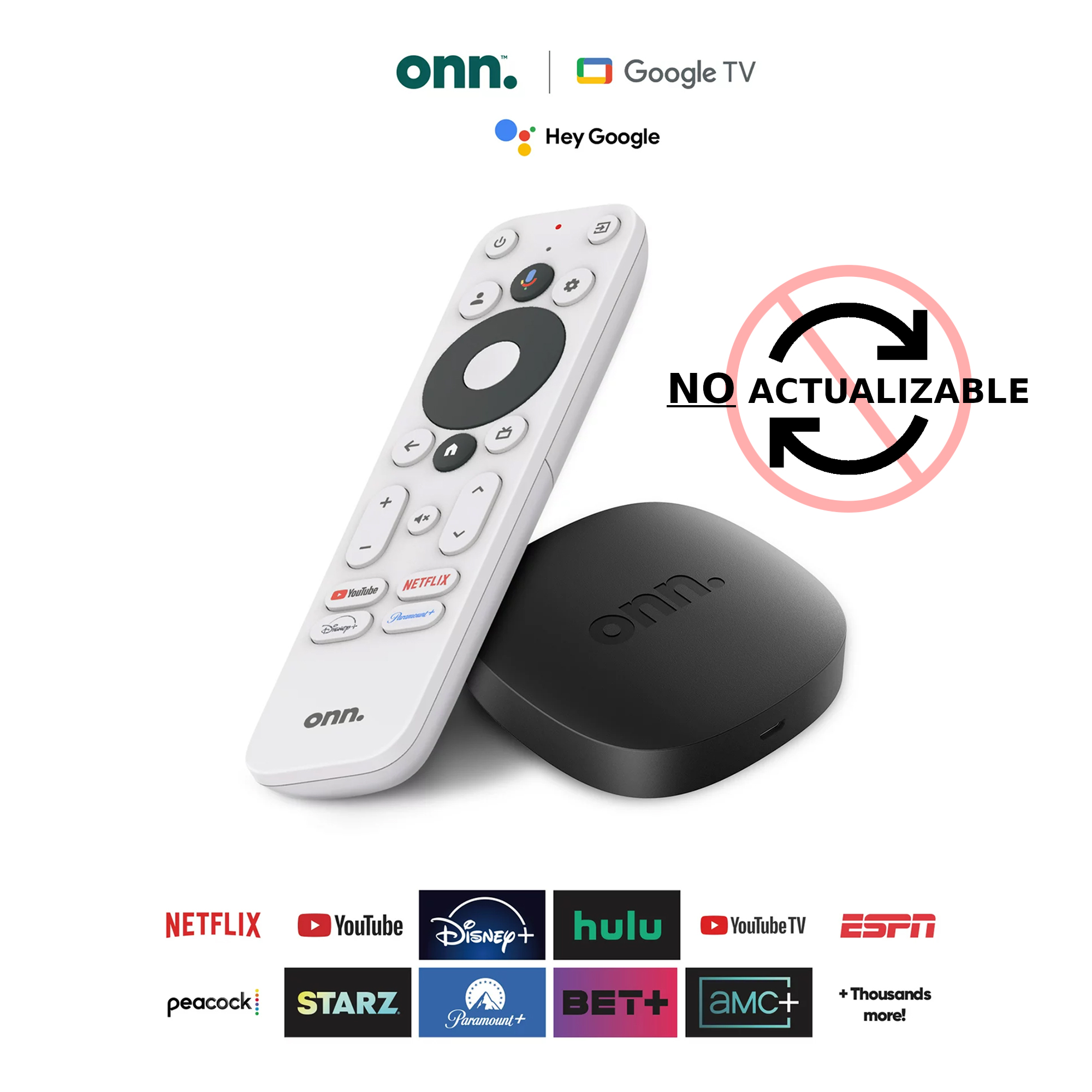 Onn Streaming Box 4k Wifi Control Remoto Con Voz - PcService